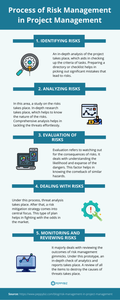 Process of Risk Management in Project Management Infographic. – PeppyBiz
